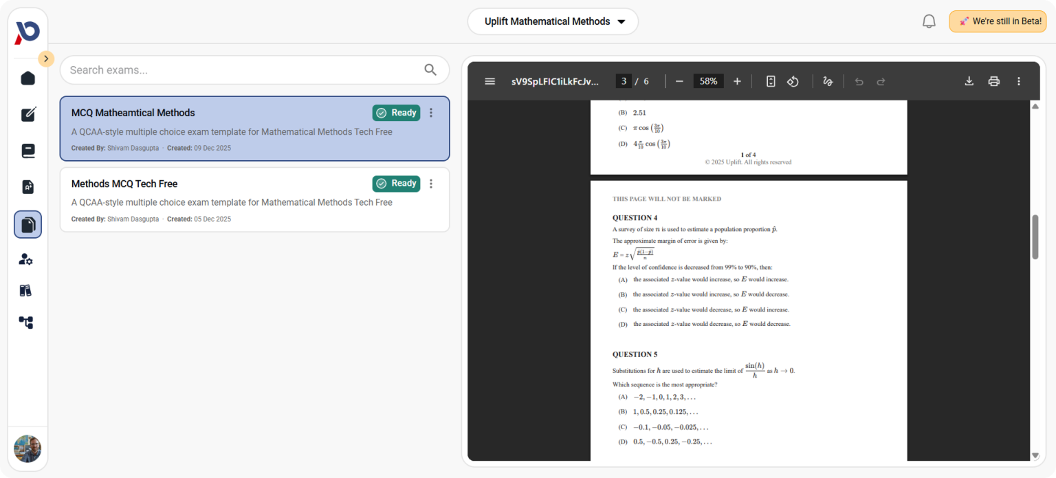 Exam Paper Creation for Teachers – Faster, Easier, Smarter